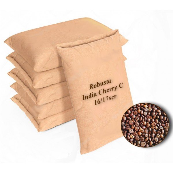 Кава зернова Robusta India Cherry С 16/17scr (Робуста Індія Черрі С).